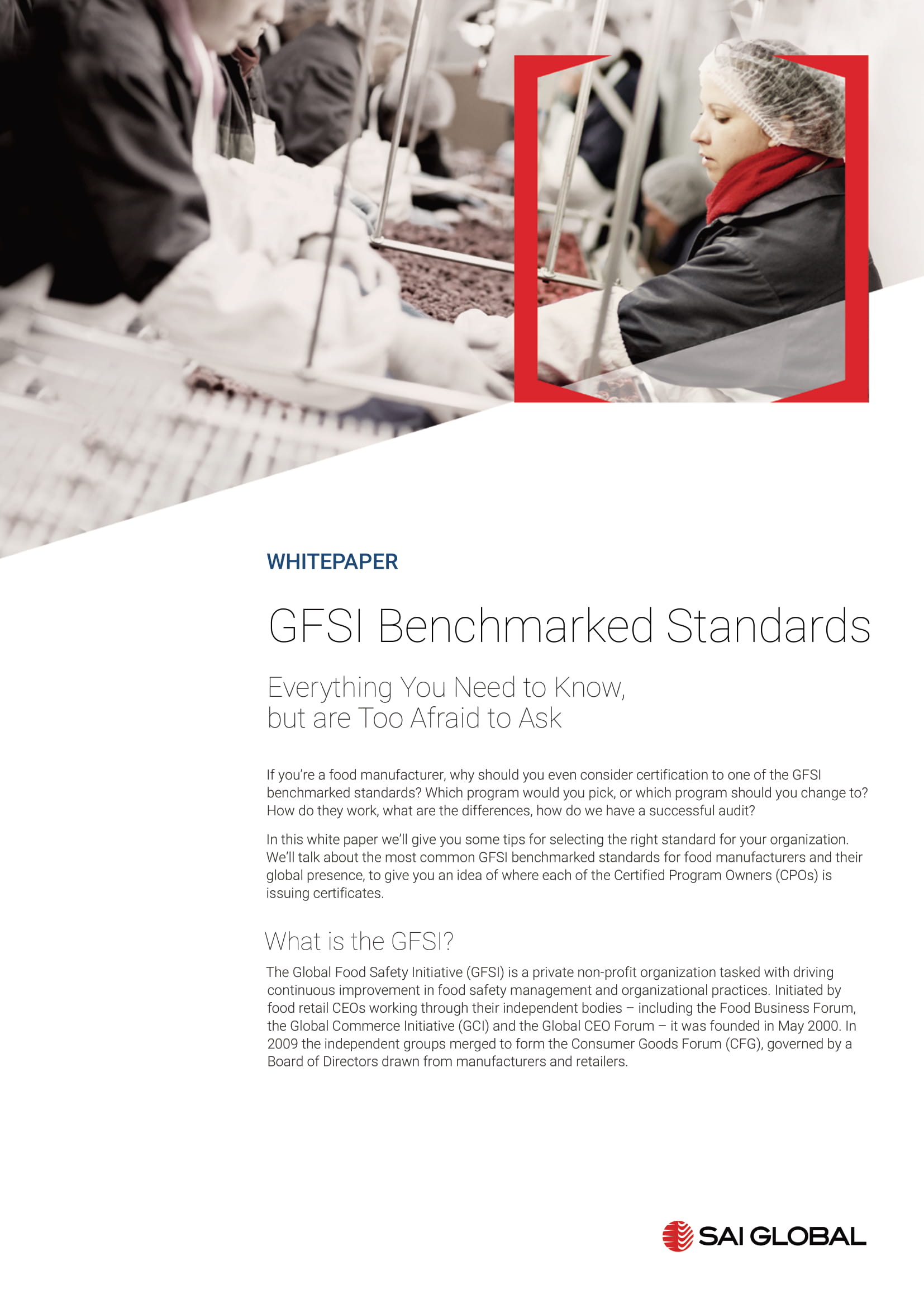GFSI Benchmarked Standards | Intertek SAI Global New Zealand
