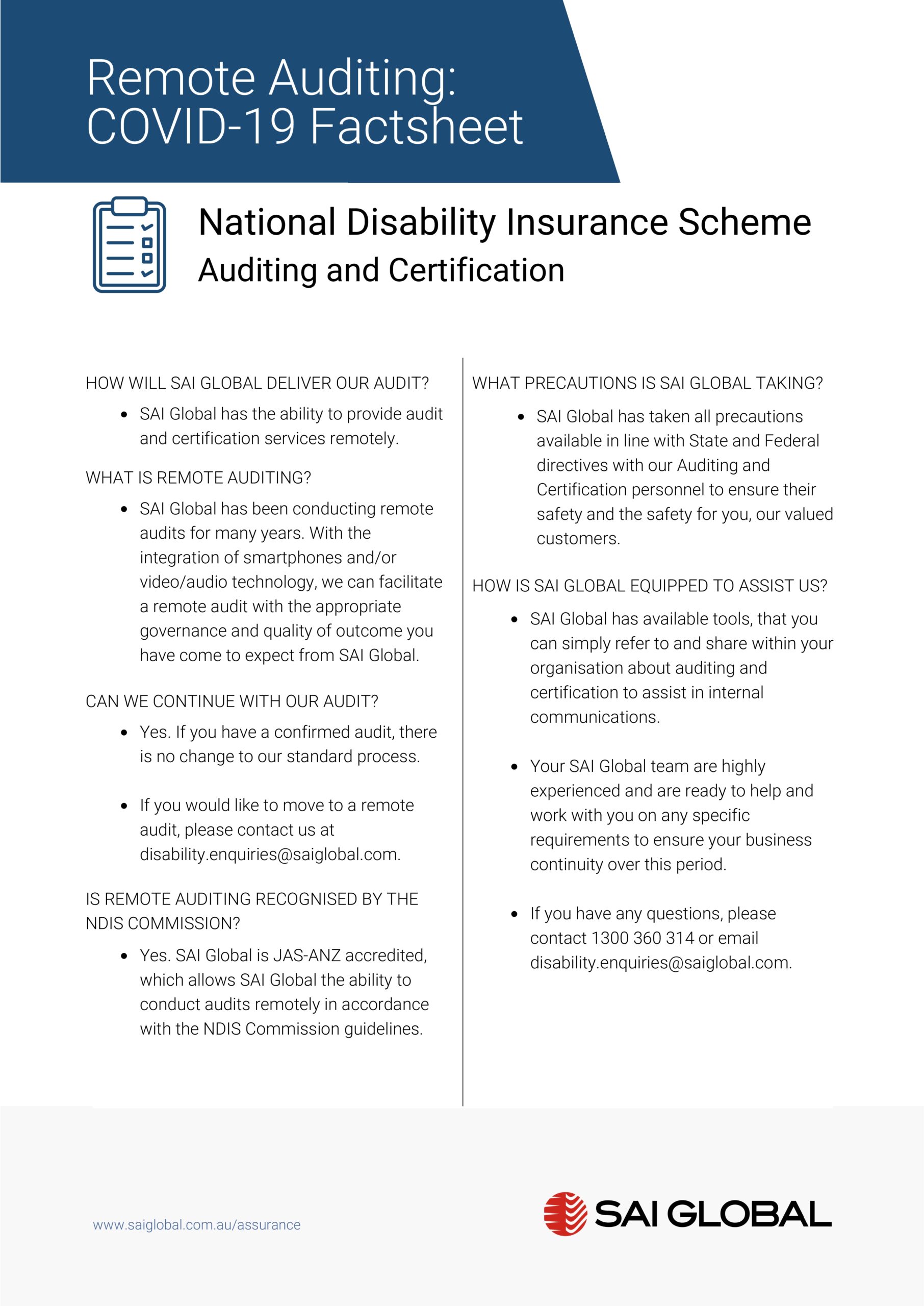 Ndis Remote Auditing Intertek Sai Global New Zealand